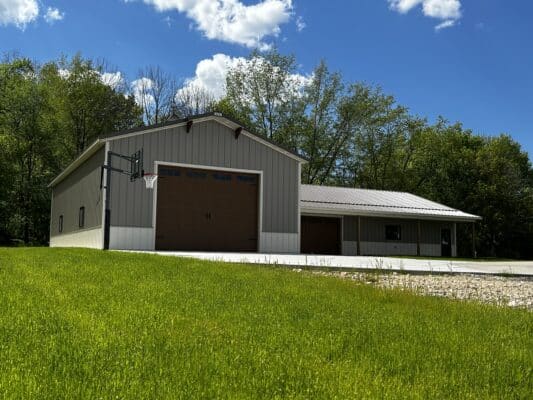 L-Shaped Pole Barn - Walters Buildings