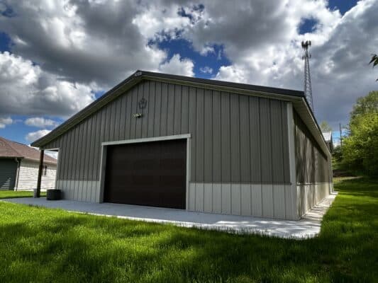 L-Shaped Pole Barn - Walters Buildings