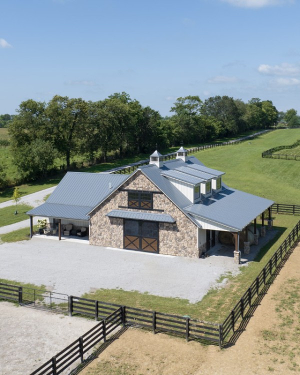 Horse Barn with Living Quarters - Walters Buildings